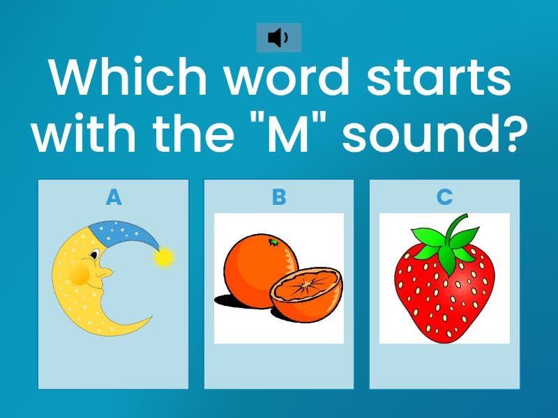 PHONICS- M Sound - Test