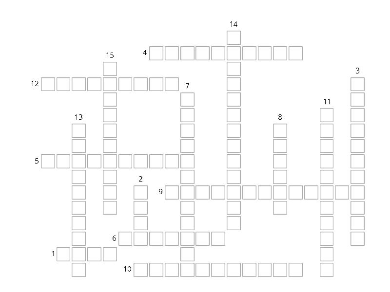 "The Raven" Literary Terms - Crossword