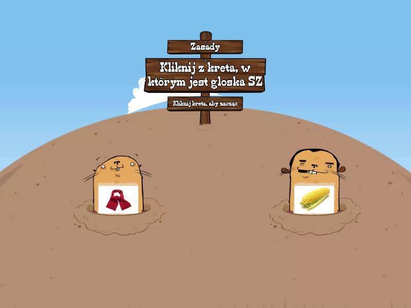 głoska sz - krety - O rety! Krety!