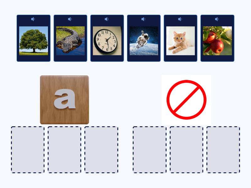 Lesson 1: short a - Group sort
