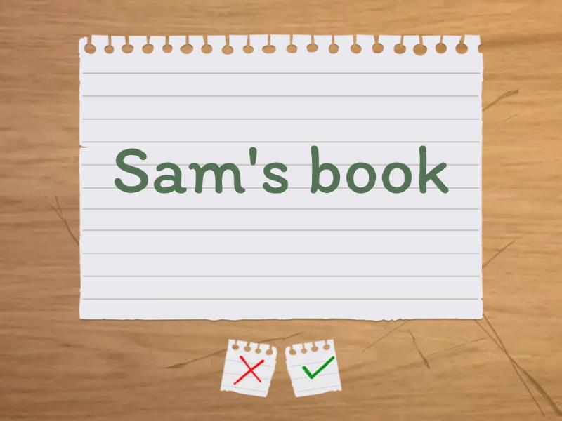 Possession - Flash cards