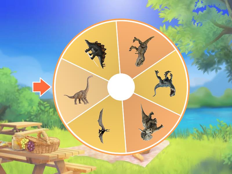 dinosaurs kids 6-8 - Spin the wheel