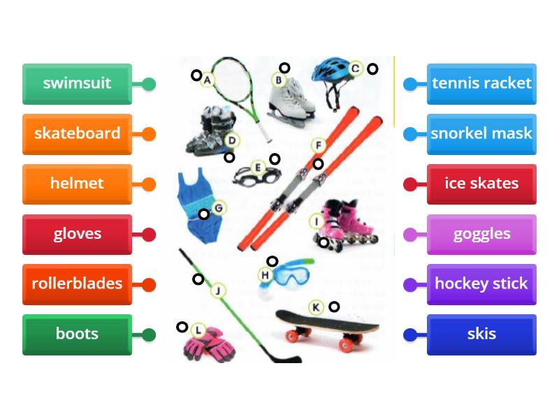 Sport equipment GG4 - Labelled diagram