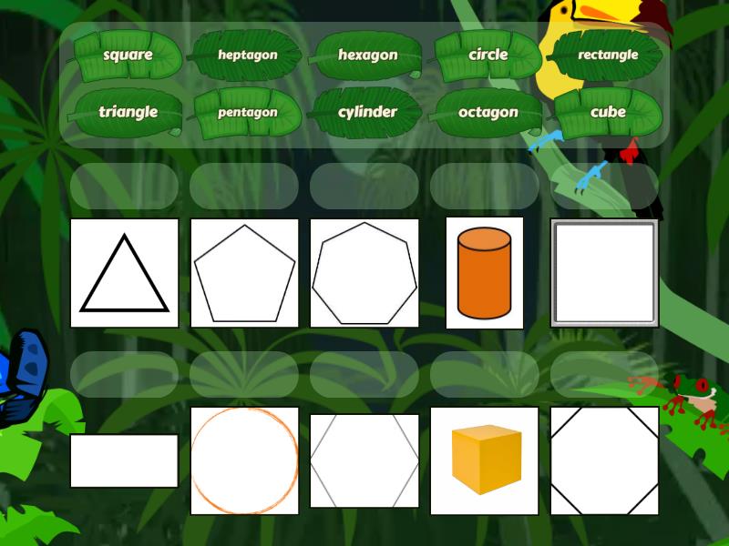 G2: Unit 4: Shapes (with extra shapes) - Une las parejas