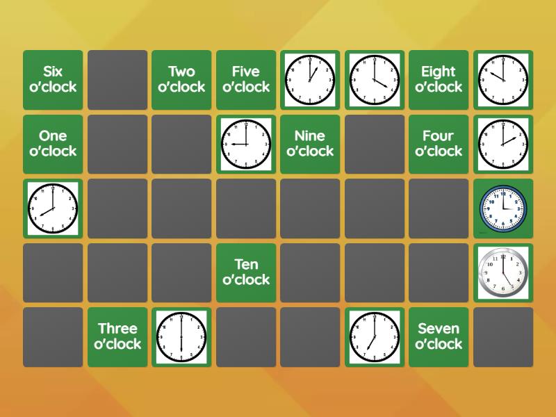 What time is it? - Part 2 - Matching pairs