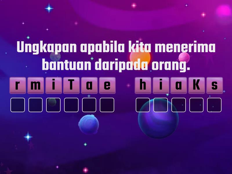 Rangkai Kata Dan Istilah - Anagram