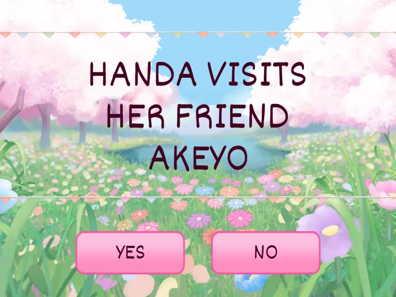 Handa's surprise - True or false