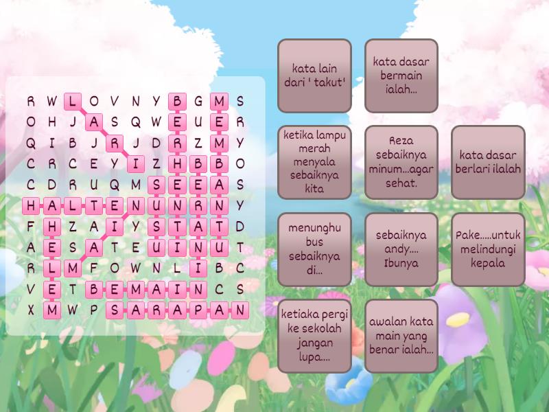 bahasa indonesia tebak kata - Wordsearch