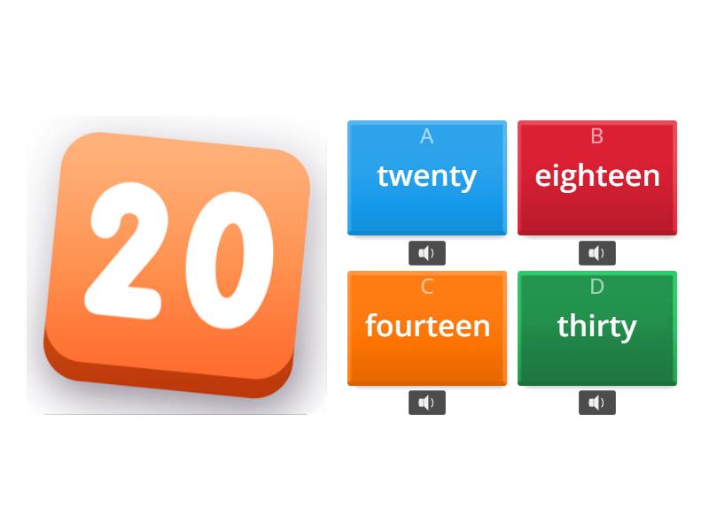 Numbers 20-100 - Quiz