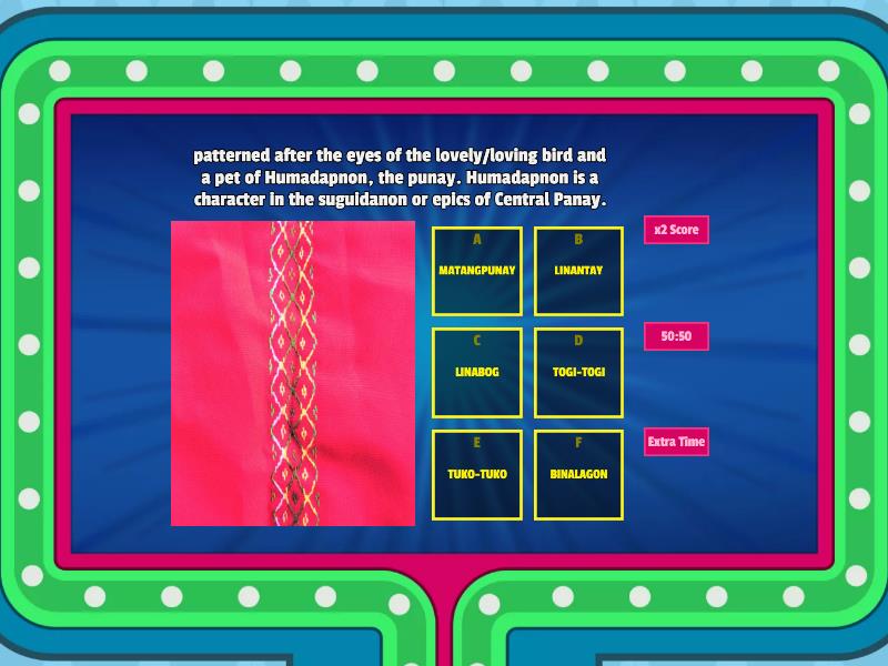 PATTERNS - Gameshow quiz