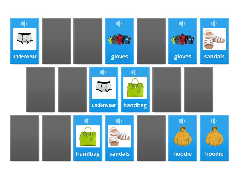 B5- U2- Clothing - Matching pairs