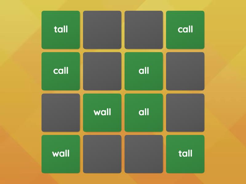 all - call (primary) - Matching pairs