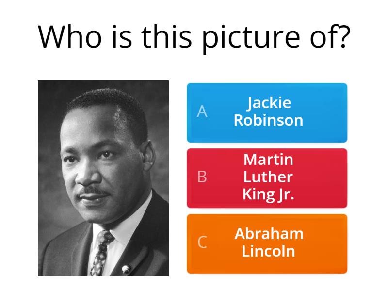 Famous Americans Review (MLK, RP, JR) - Quiz