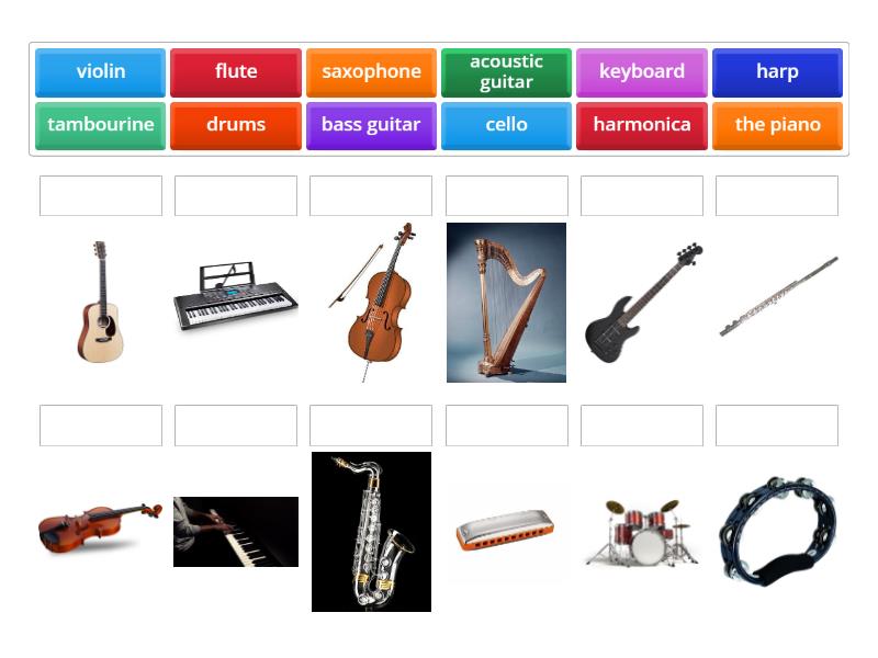 Musical instruments - Match up