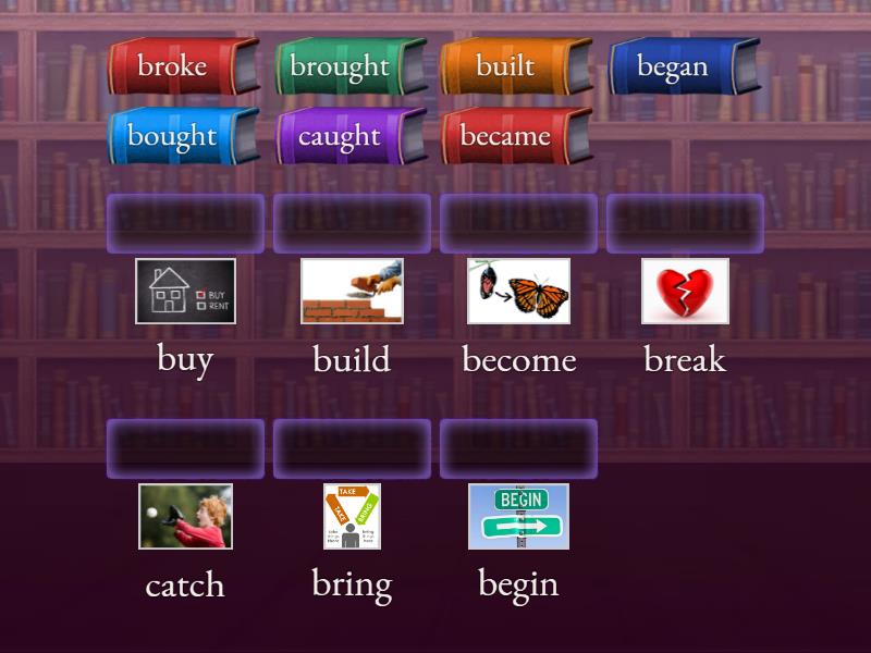 Irregular Verbs be - eat, part 1 - Match up