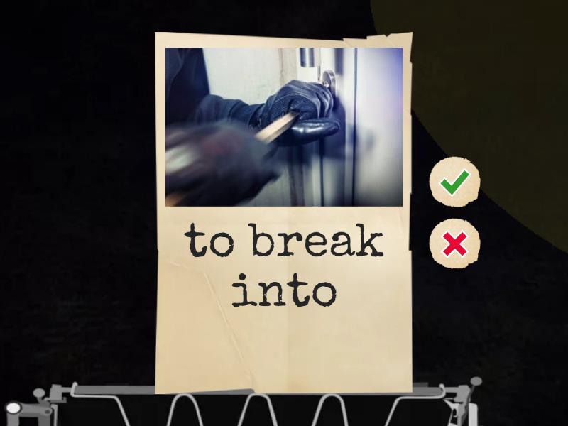 Crimes & criminals: vocabulary check - Flash cards