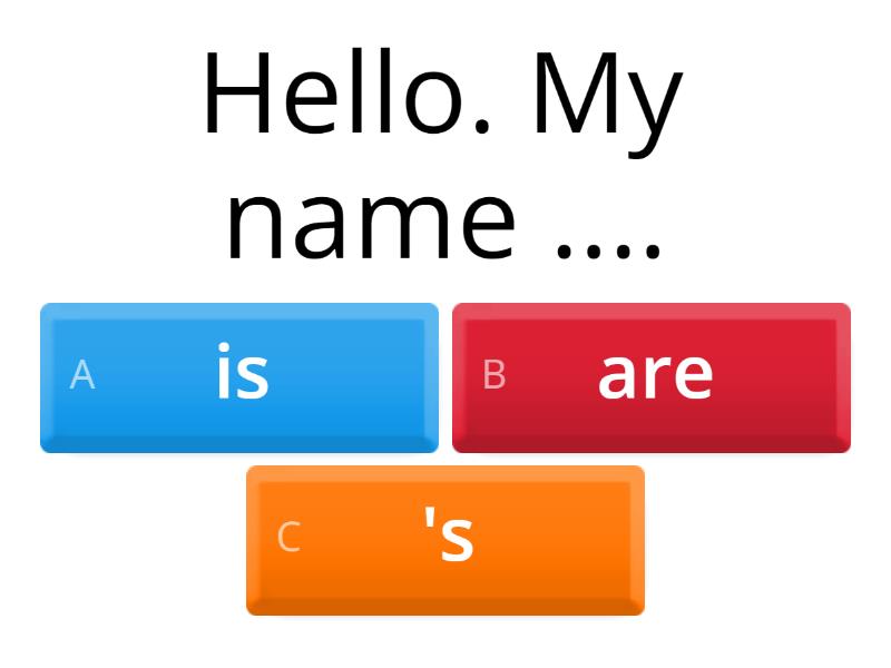 Hello Goodbye Form Quiz