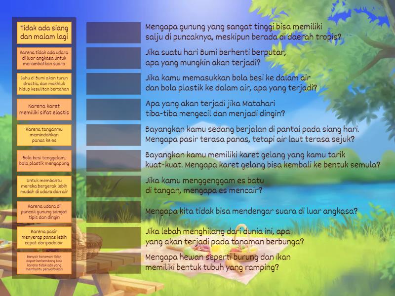 IPAS KELAS 5 - Match up