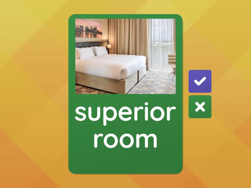 Hotels and restaurants - Flash cards