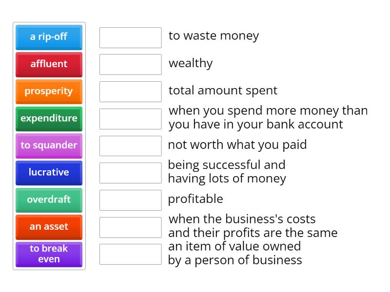Open World C1 money - Match up