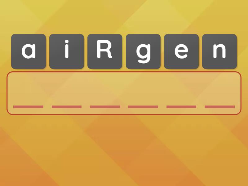 Aprender escribir su nombre - Anagrama