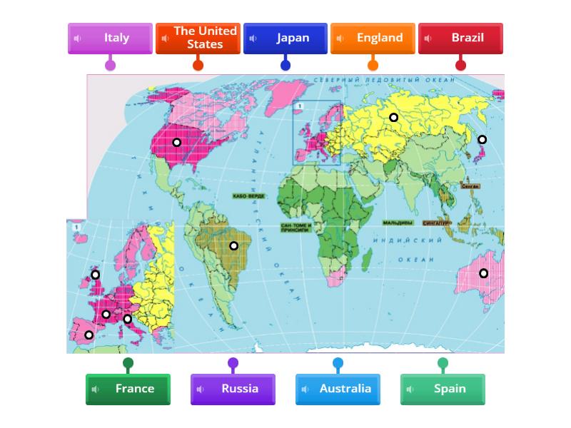 HB Unit 2 Map - Labelled diagram