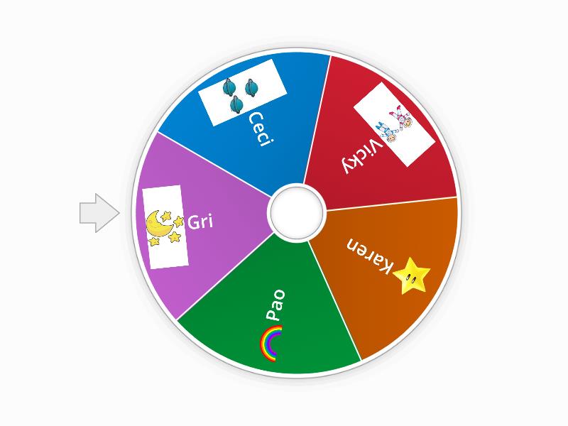 Ruleta conteo del 1 al 10 - Elementos del espacio - Spin the wheel