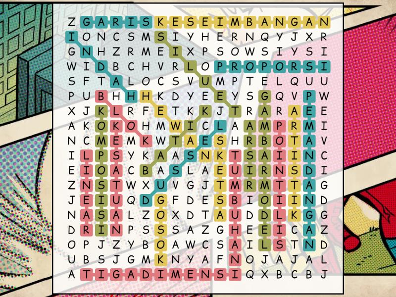 MENGGAMBAR MODEL - Wordsearch
