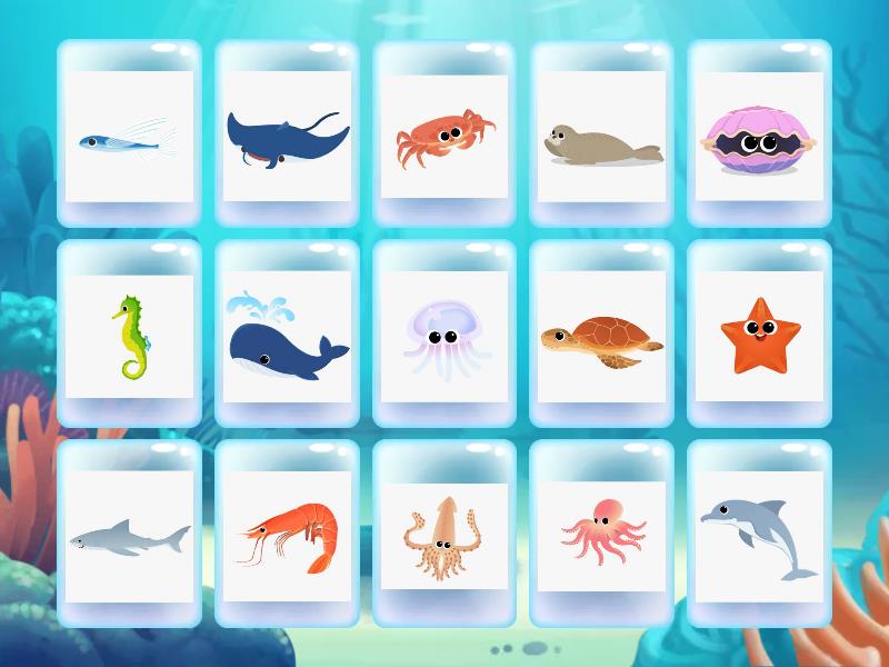 Sea Animals - Flip tiles
