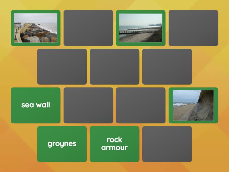 Types of Coastal Protection - - Matching pairs