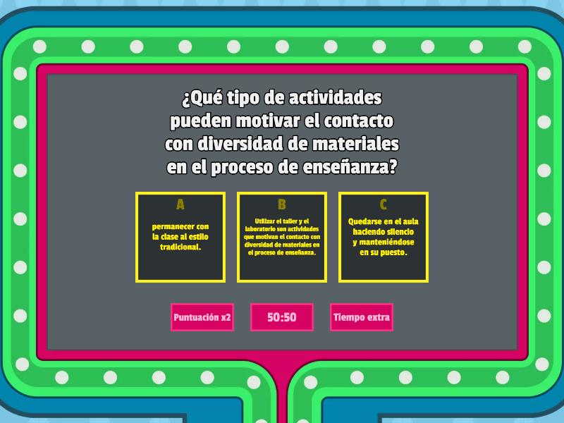 El constructivismo como teoría y método de enseñanza - Game show de TV