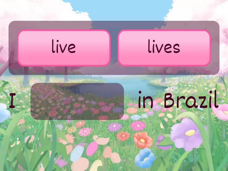 Outcomes Elem Present Simple - Missing word