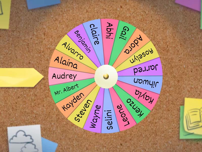 Our Class Wheel 3B - Spin the wheel