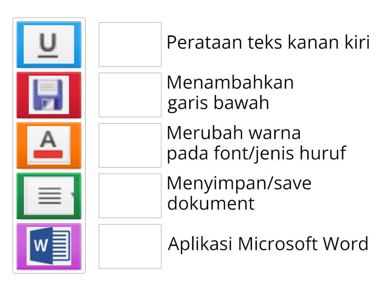 Mencocokan Microsoft Word - Match up