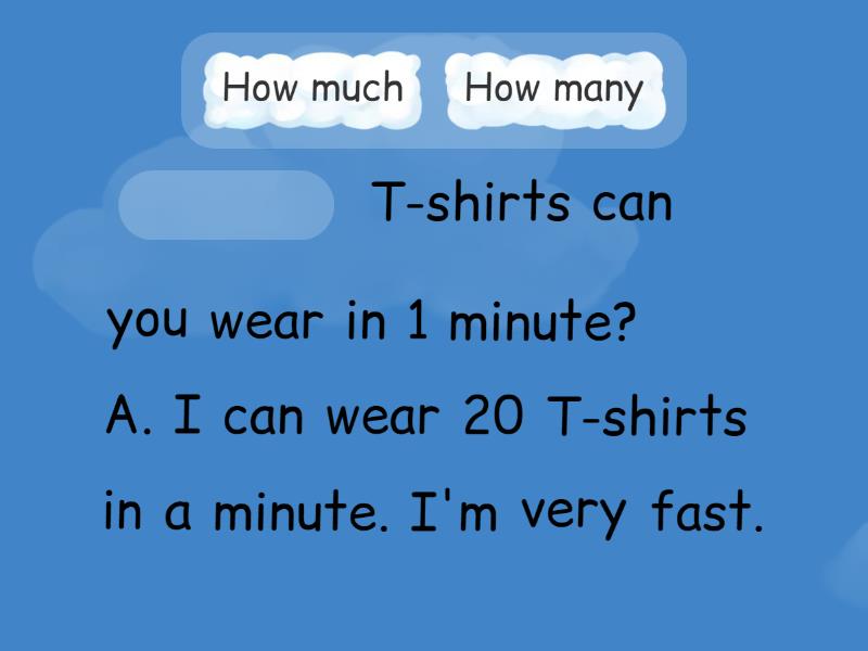 How much vs How many - Complete the sentence