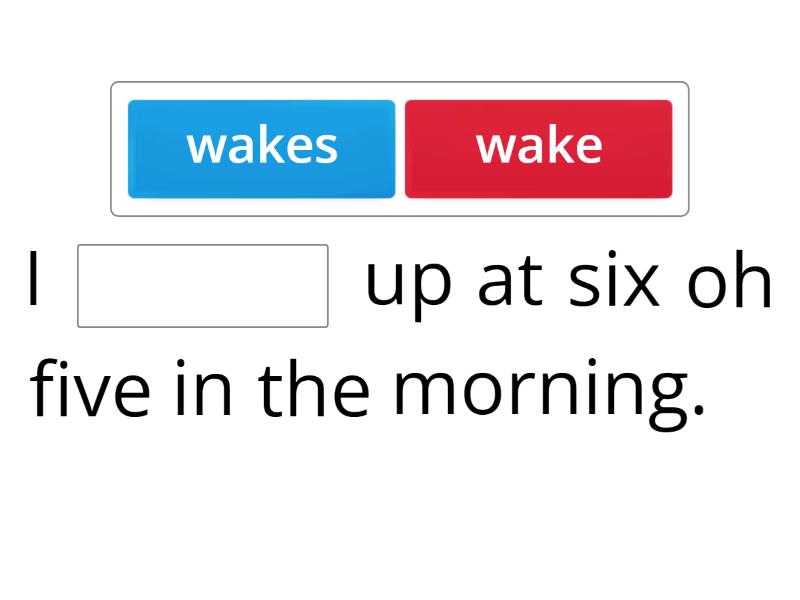 Simple present tense - Missing word