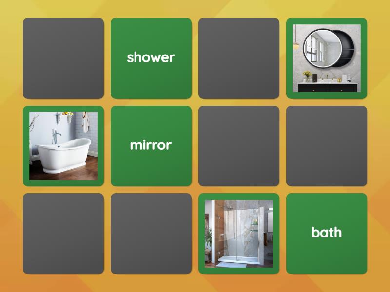 Household objects - bathroom - Matching pairs