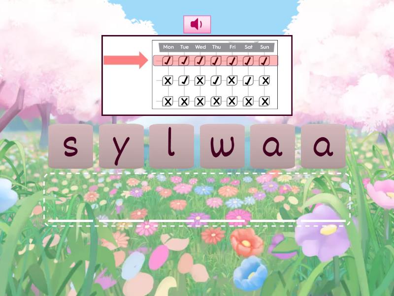 SPELLING LIST NO- 22 - 2nd GRADE - Anagram