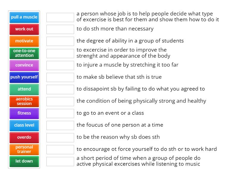 Key words - Match up