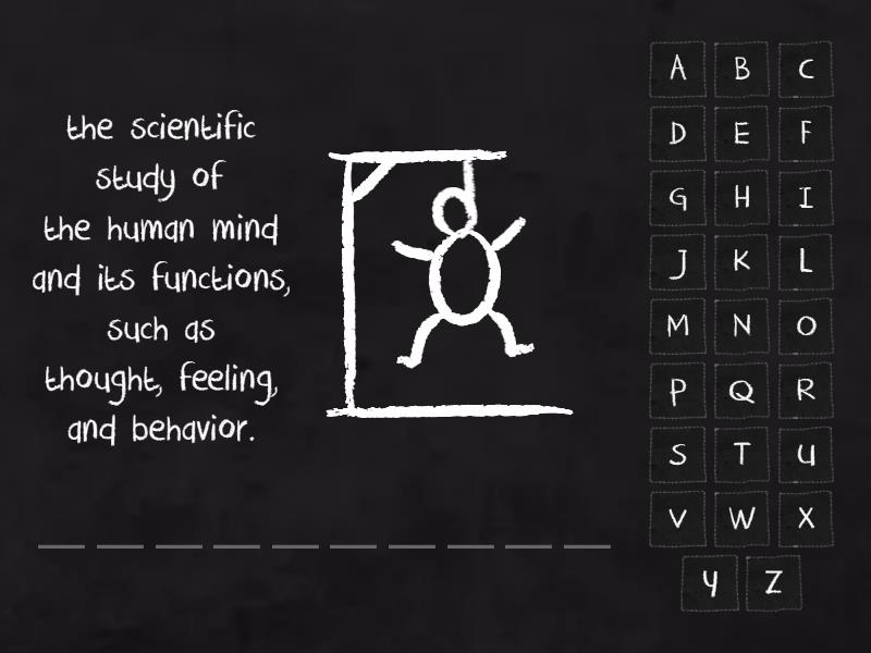 Psychology as a science - Hangman