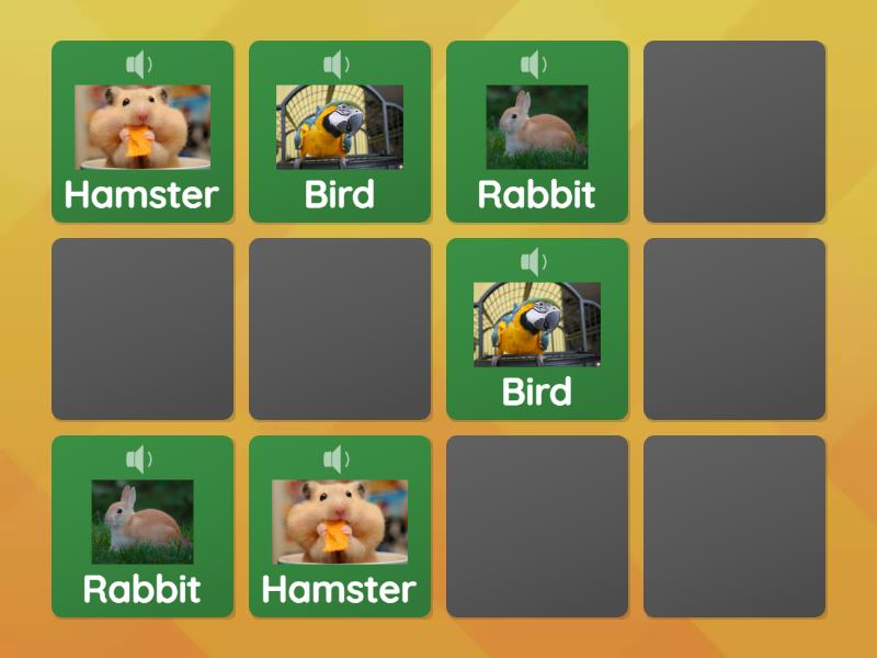 DOMESTIC ANIMALS - Matching pairs