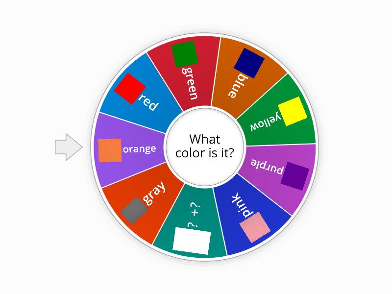 to choose one color - Spin the wheel