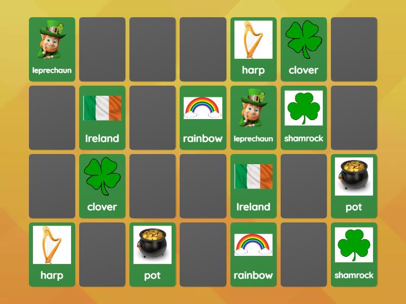 Saint Patricks Day - Matching pairs