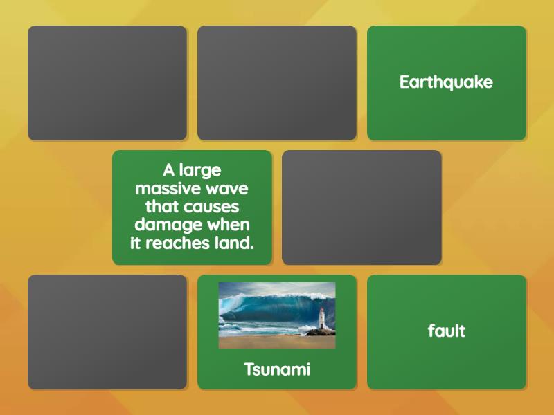 Earthquakes - Matching pairs