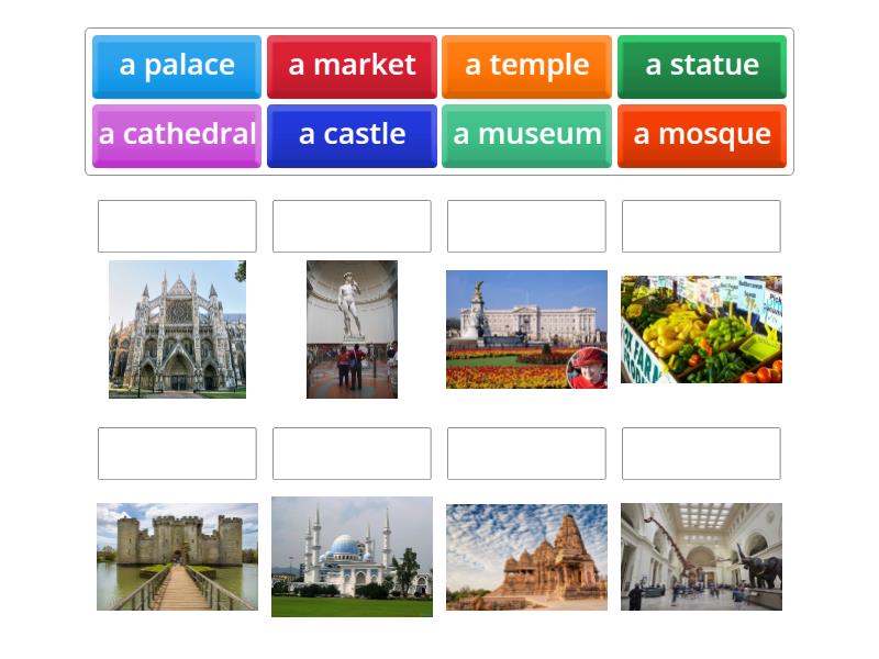 SIGHTSEEING - Vocabulary 1 - Match up