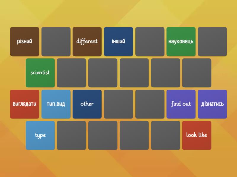 FF4, unit 3 reading - Matching pairs
