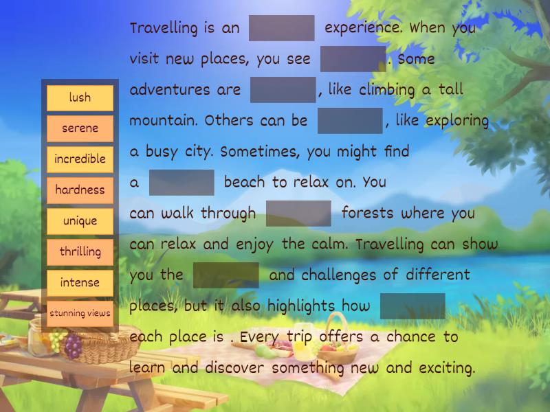 Geography Trivia (Adjectives) - Complete the sentence