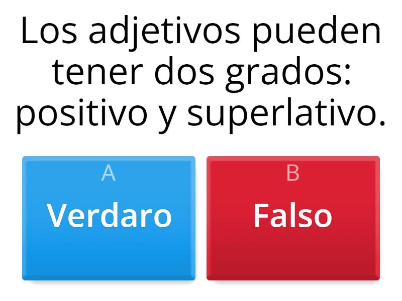 Adjetivos - Quiz