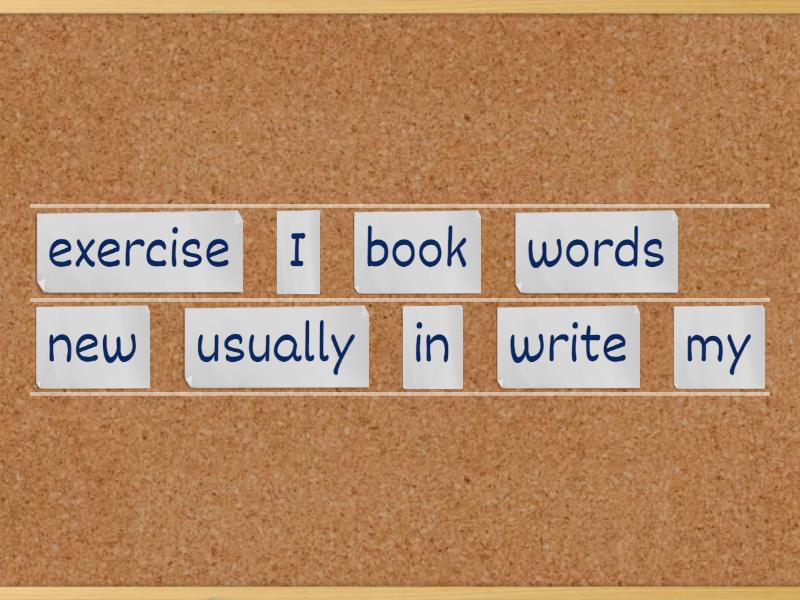 Unscramble the words! - Unjumble