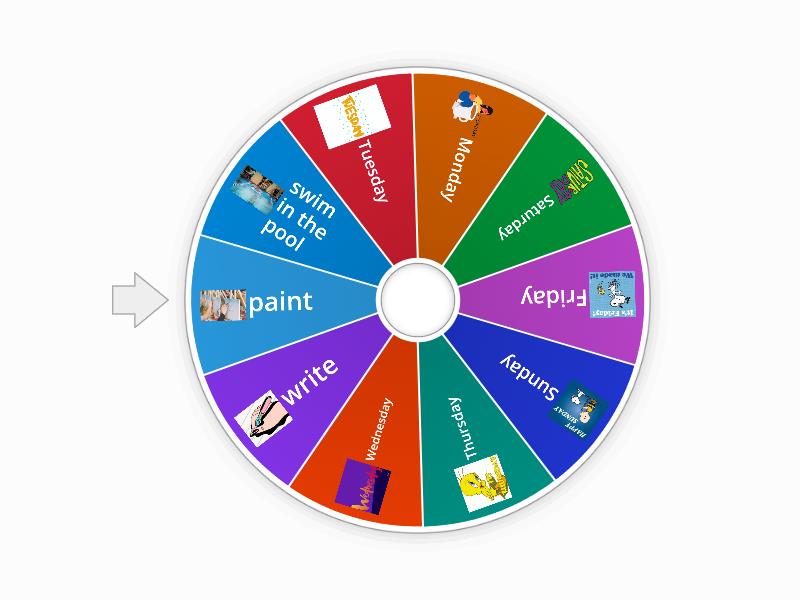 homework for PLB2 30/5 - Spin the wheel